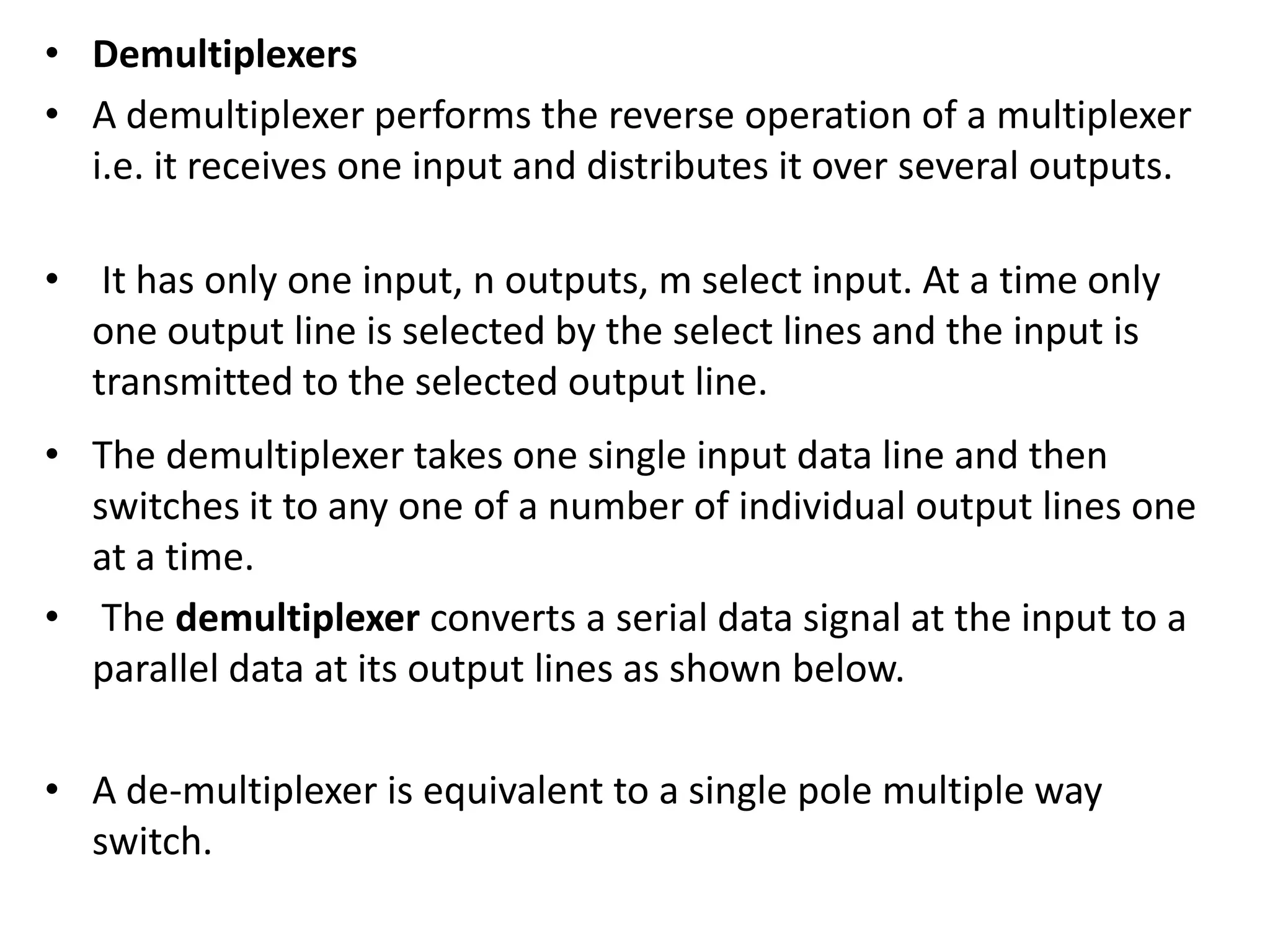 COMPUTER ORGANIZATION -Multiplexer,Demultiplexer, Encoder | PPT