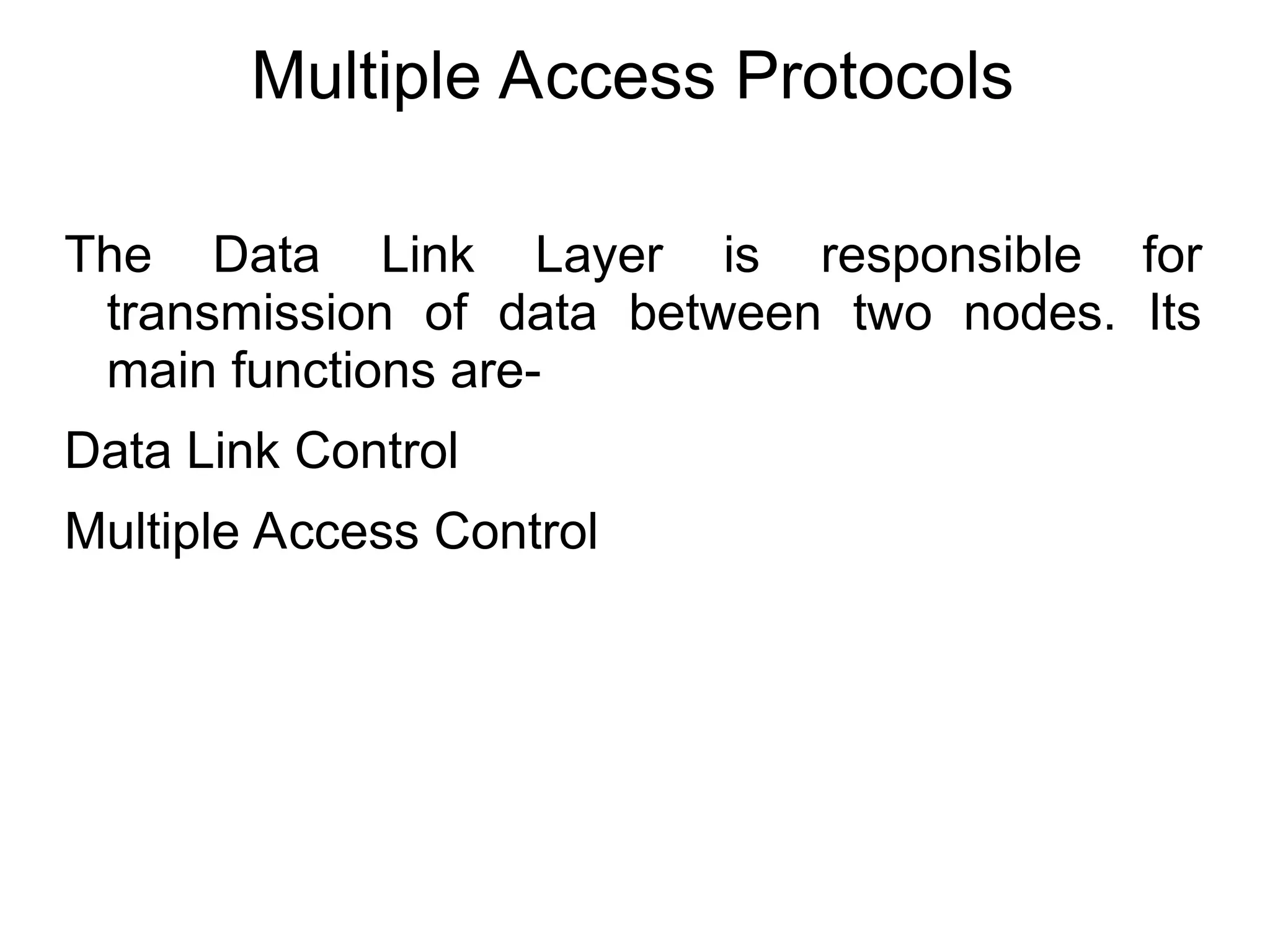 mux aloha csma schemes in networking world | PPT