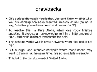 mux aloha csma schemes in networking world | PPT