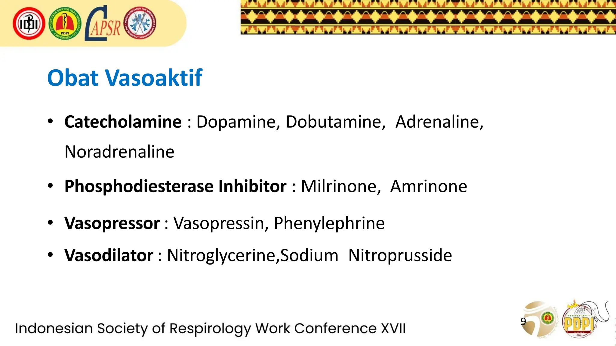 prof yusup management of vasoactive medications1 | PDF
