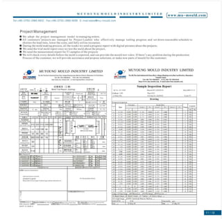 Muyong Mould Brochure | PPT