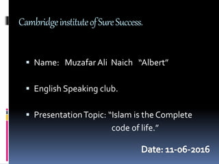 Muzafar ali naich | PPT