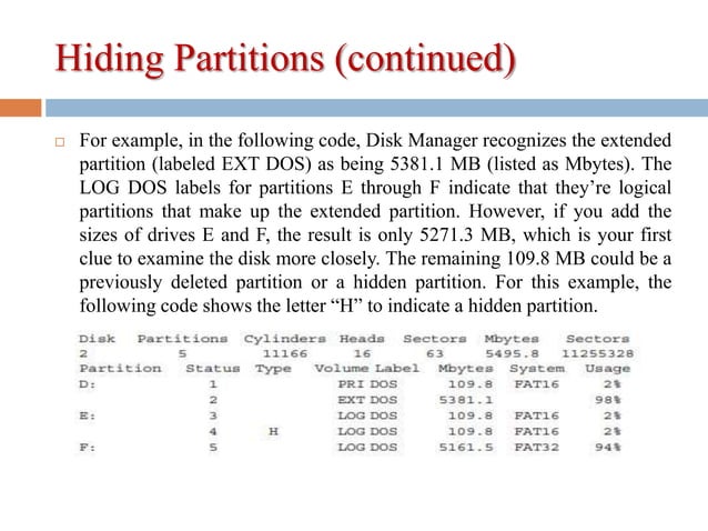 data hiding techniques.ppt | Operating Systems | Computer Software and ...