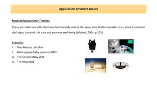 Smart textile ppt | PPTX