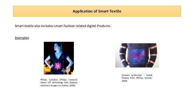 Smart textile ppt