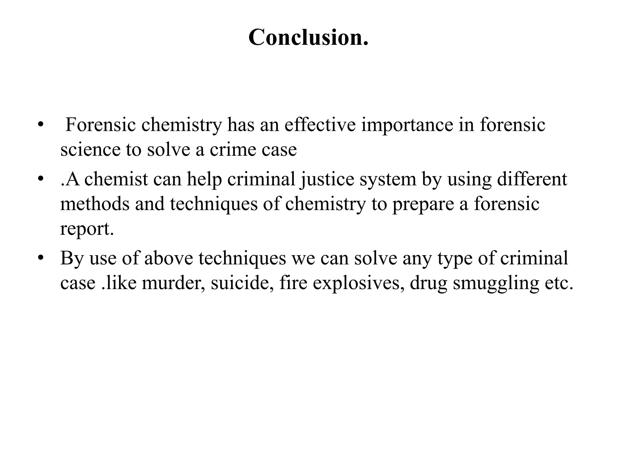 FORENSIC CHEMISTRY PPT | PPTX