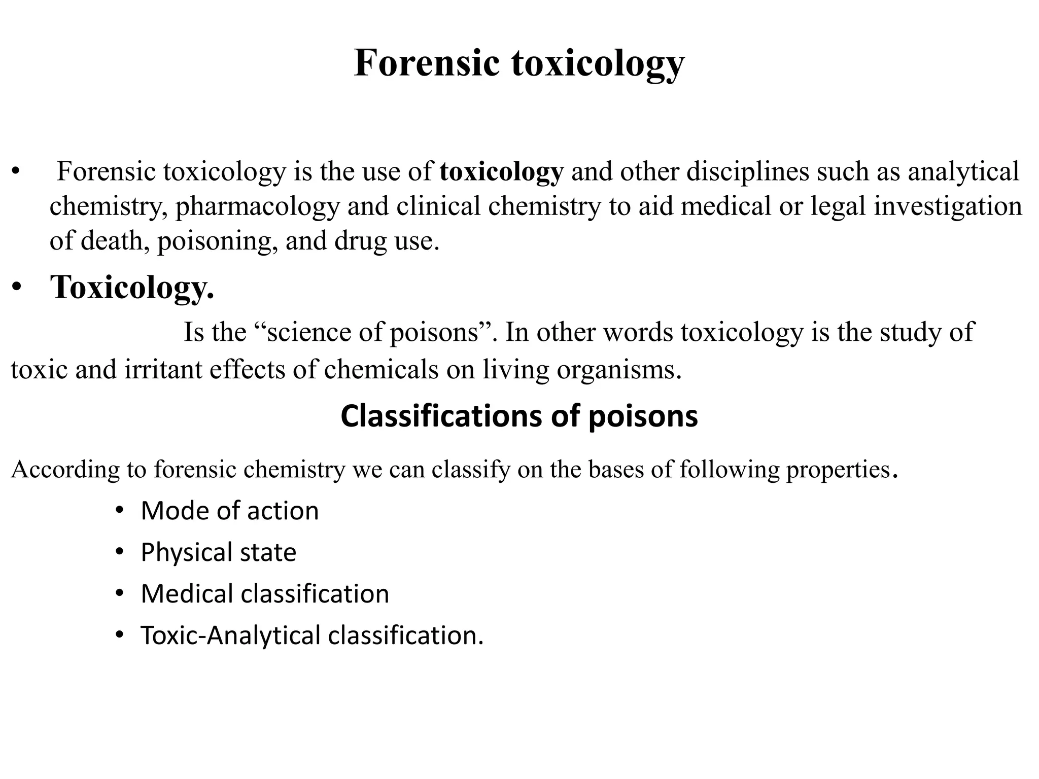 FORENSIC CHEMISTRY PPT | PPTX