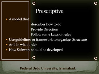 Muzammil Prescriptive Vs Agile Process Models | PPSX