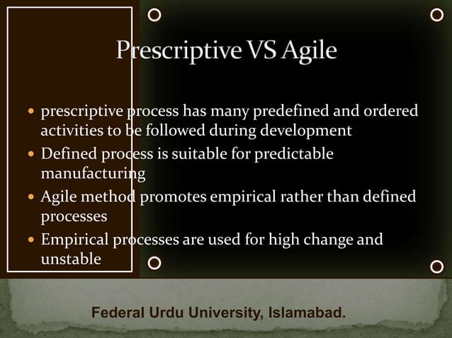 Muzammil Prescriptive Vs Agile Process Models | PPSX