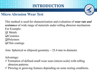 Friction and Wear of metals | PPTX