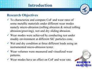 Friction and Wear of metals | PPTX