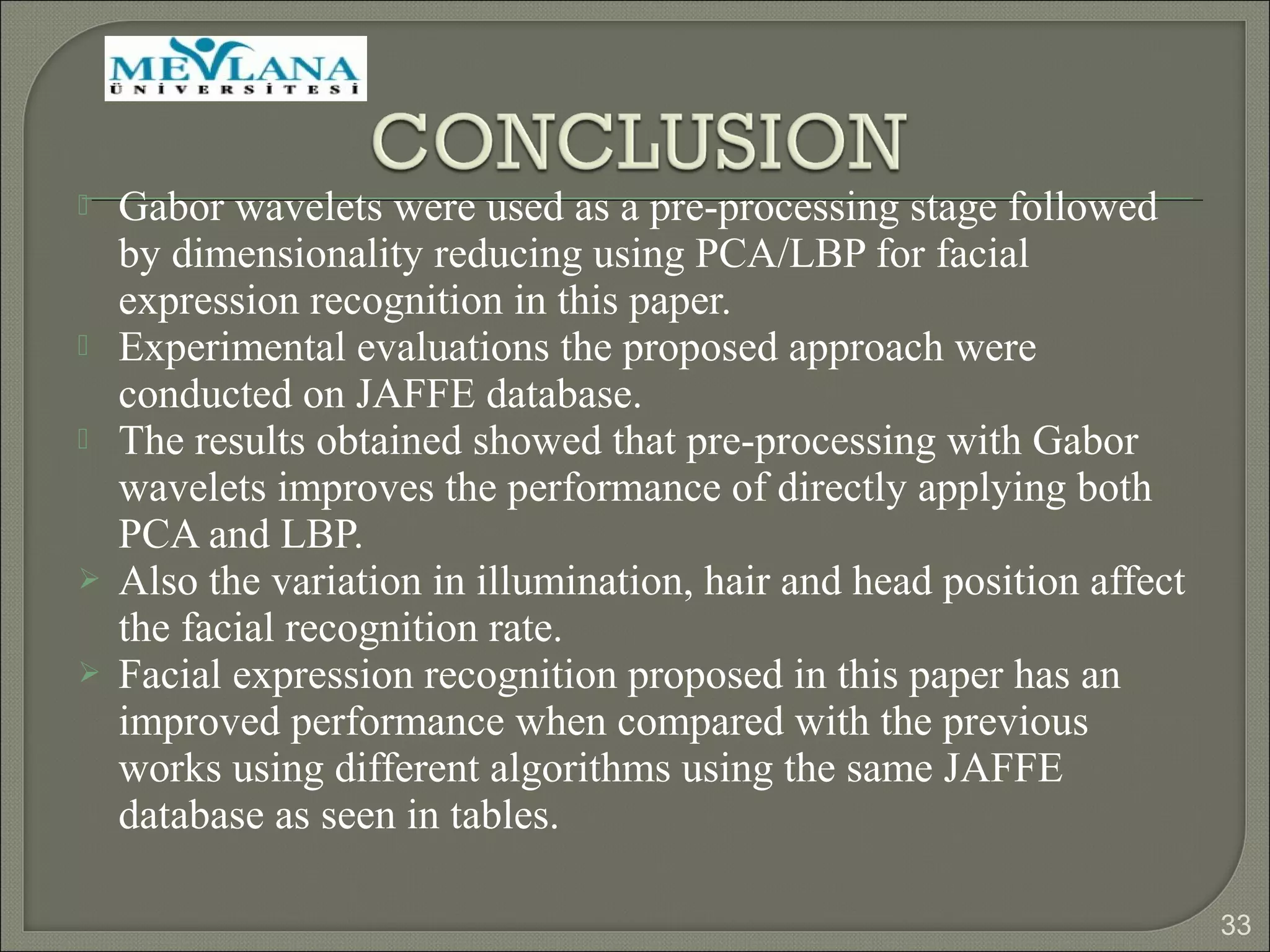 Muzammil Abdulrahman PPT On Gabor Wavelet Transform (GWT) Based Facial ...