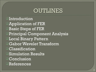 Muzammil Abdulrahman PPT On Gabor Wavelet Transform (GWT) Based Facial ...