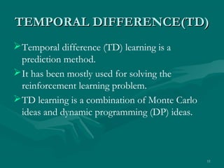 MOUNTAIN CAR PROBLEM USING TEMPORAL DIFFERENCE(TD) & VALUE ITERATION(VI ...