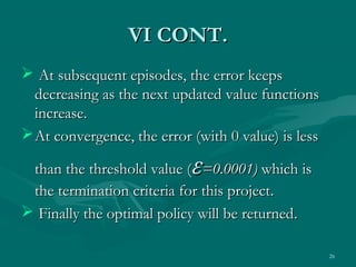 MOUNTAIN CAR PROBLEM USING TEMPORAL DIFFERENCE(TD) & VALUE ITERATION(VI) REINFORCEMENT LEARNING ...