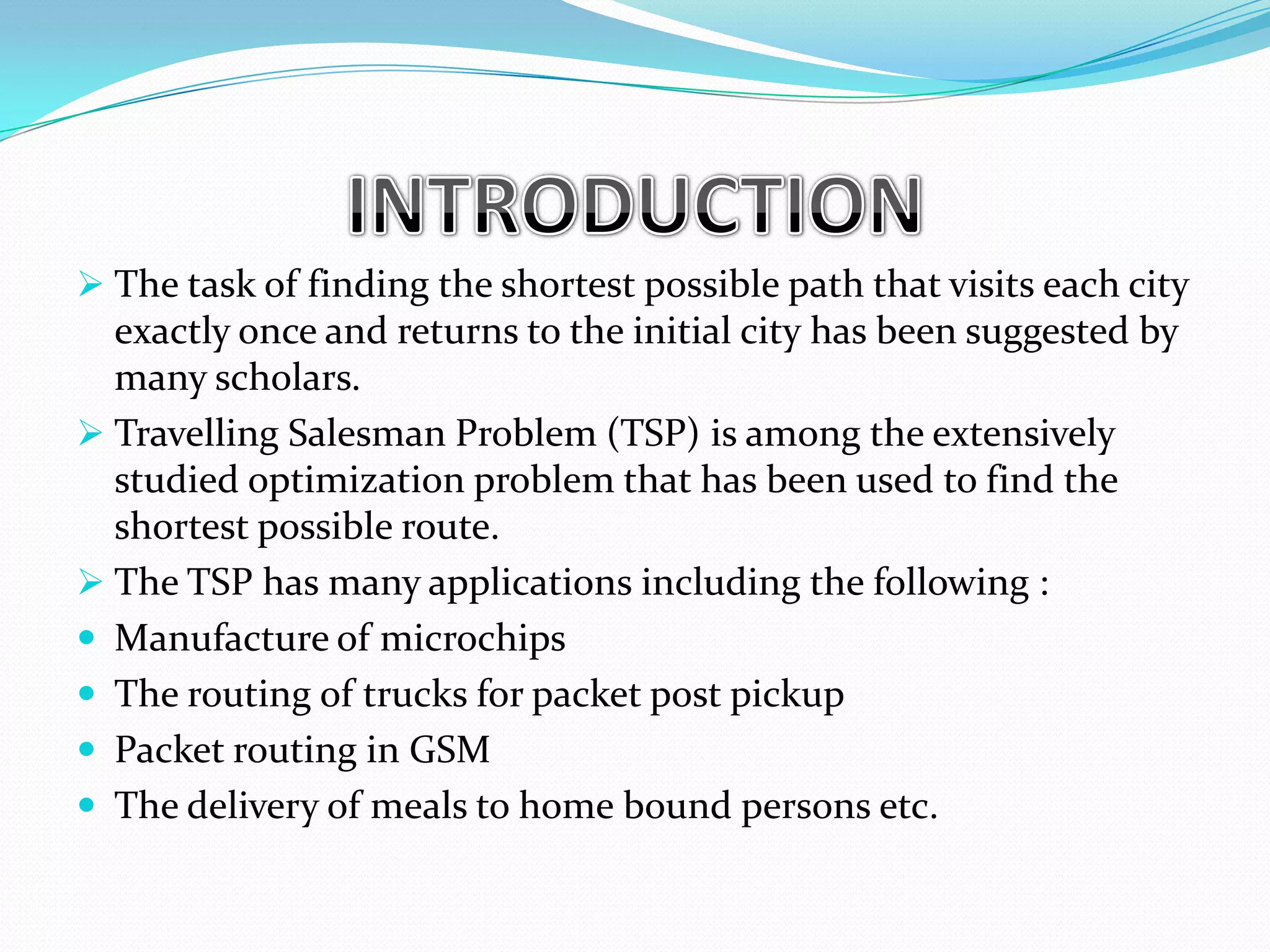 Muzammil Adulrahman ppt on travelling salesman Problem Based On ...