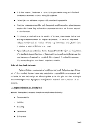 Muzammil Agile Vs Prescriptive | PDF
