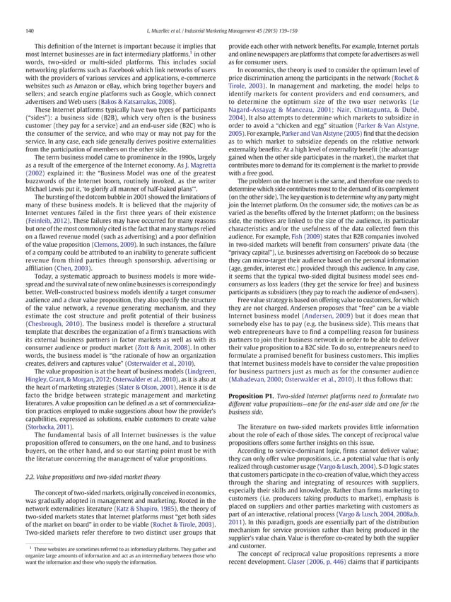 Two-sided Internet platforms: A business model lifecycle perspective | PDF