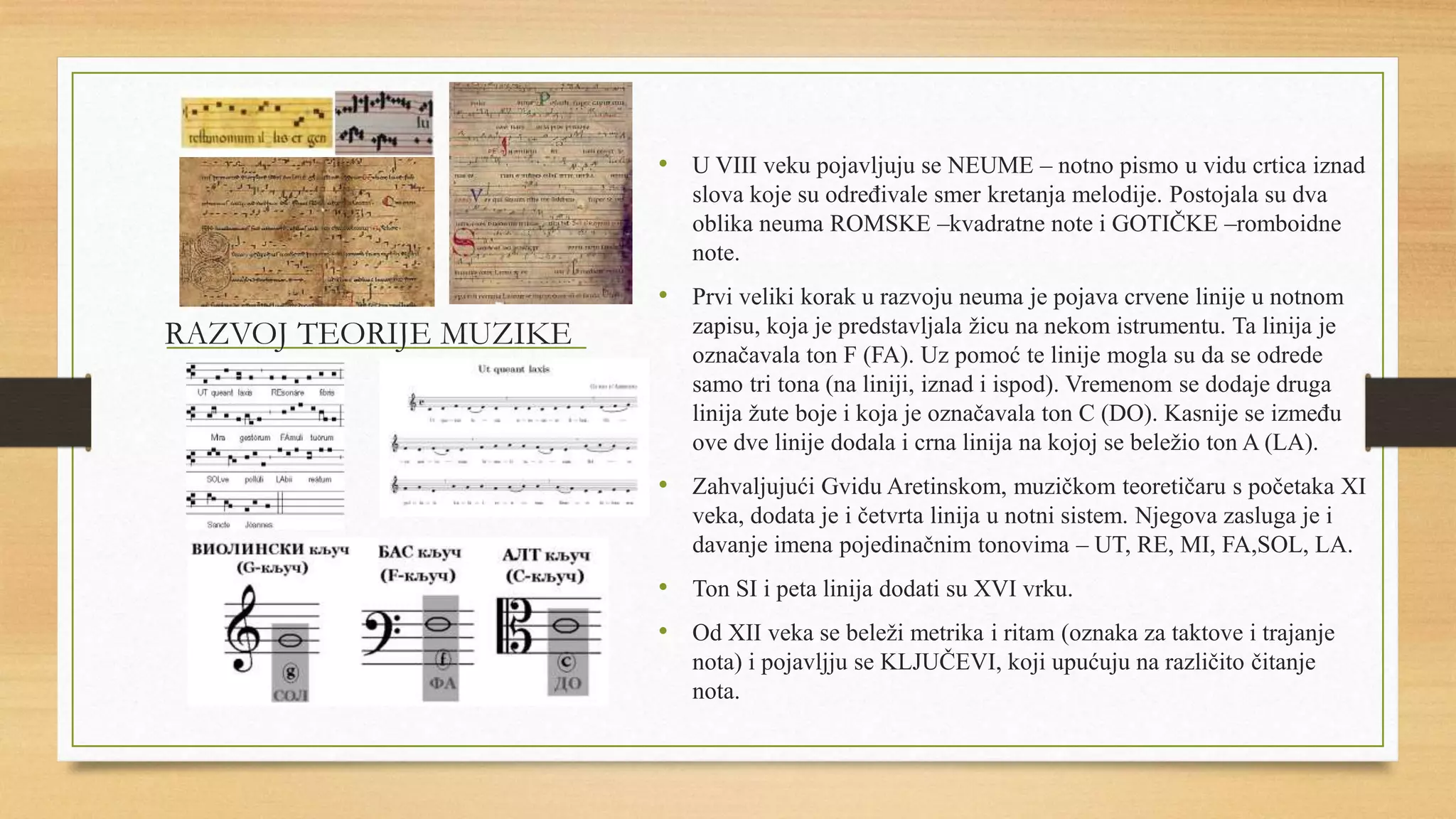 Muzika srednjeg veka | PPT