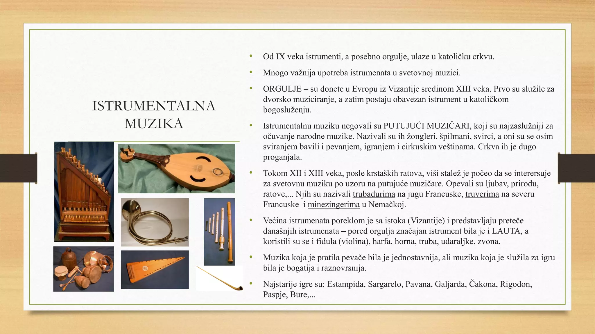 Muzika srednjeg veka pdf | PPT