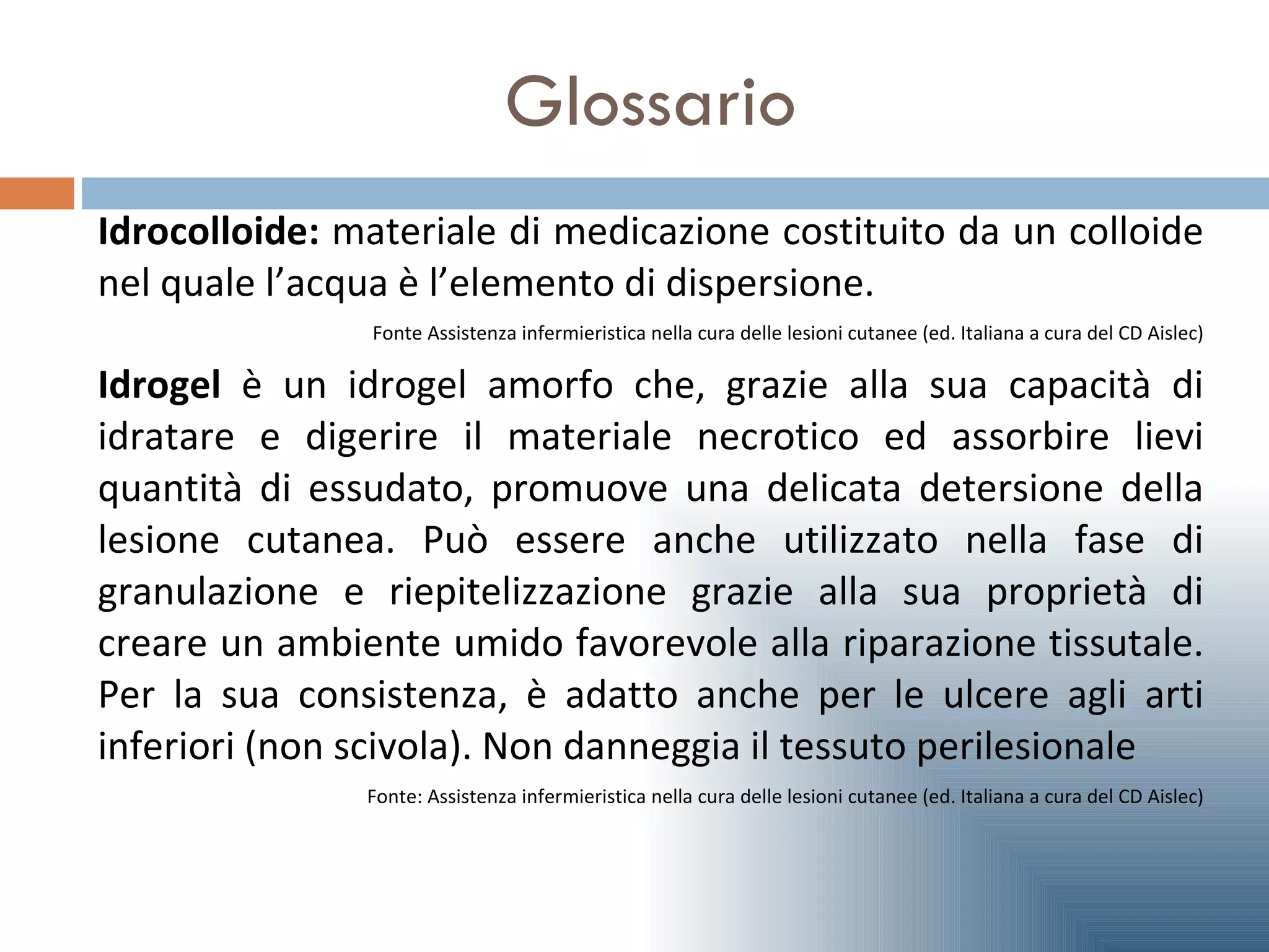 Medicazione avanzata vs tradizionale | PPT
