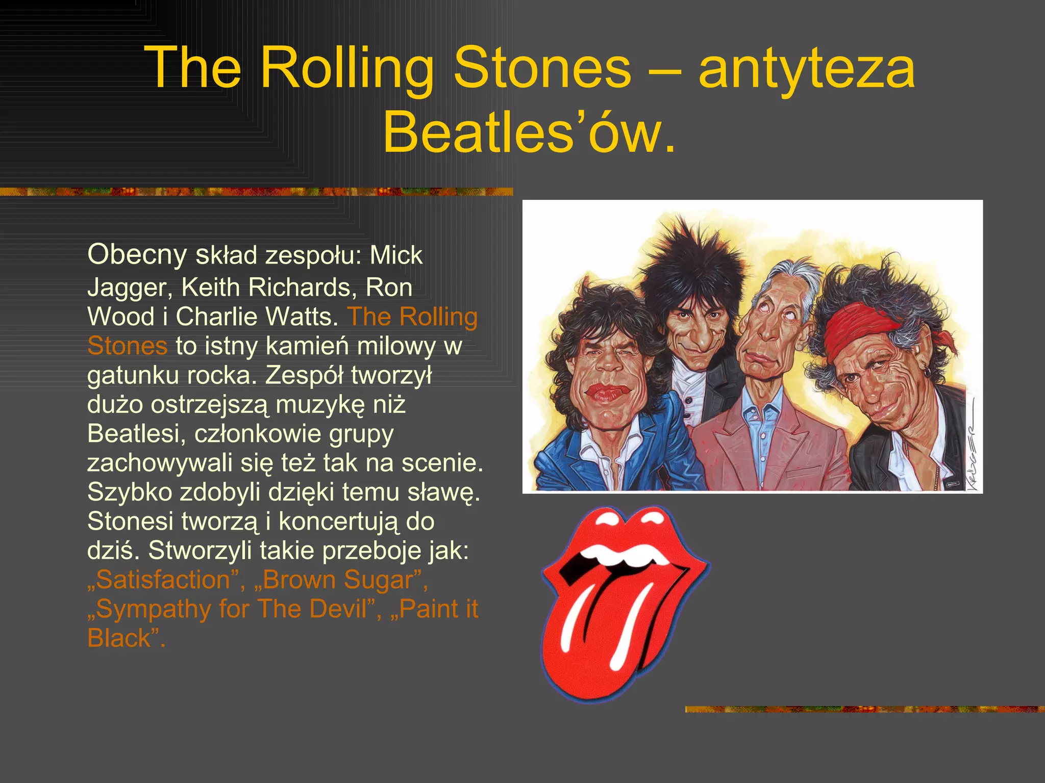 Muzyka rozrywkowa II połowy XX w. | PPT
