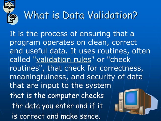 Data validation | PPT