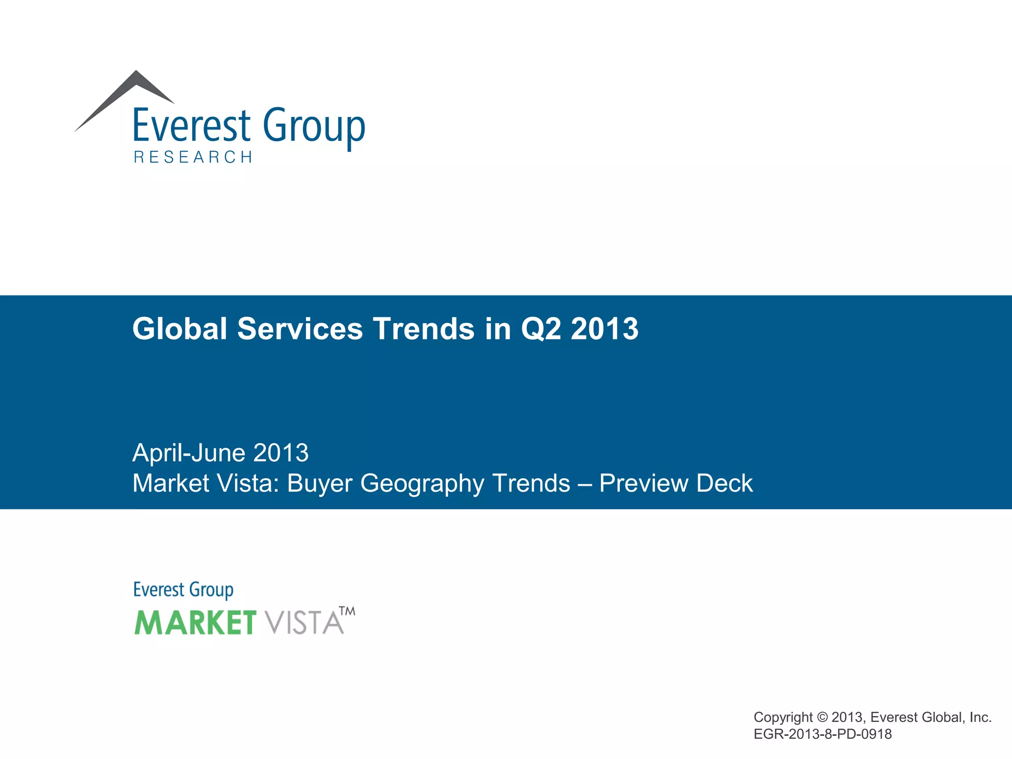 Geography Trends Report - Q2 2013 - Preview Deck | PDF