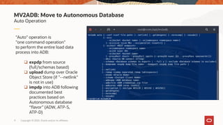 MV2ADB - Move to Oracle Autonomous Database in One-click | PDF | Cloud Computing | Internet