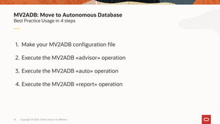 MV2ADB - Move to Oracle Autonomous Database in One-click | PDF | Cloud Computing | Internet