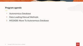 MV2ADB - Move to Oracle Autonomous Database in One-click | PDF | Cloud Computing | Internet