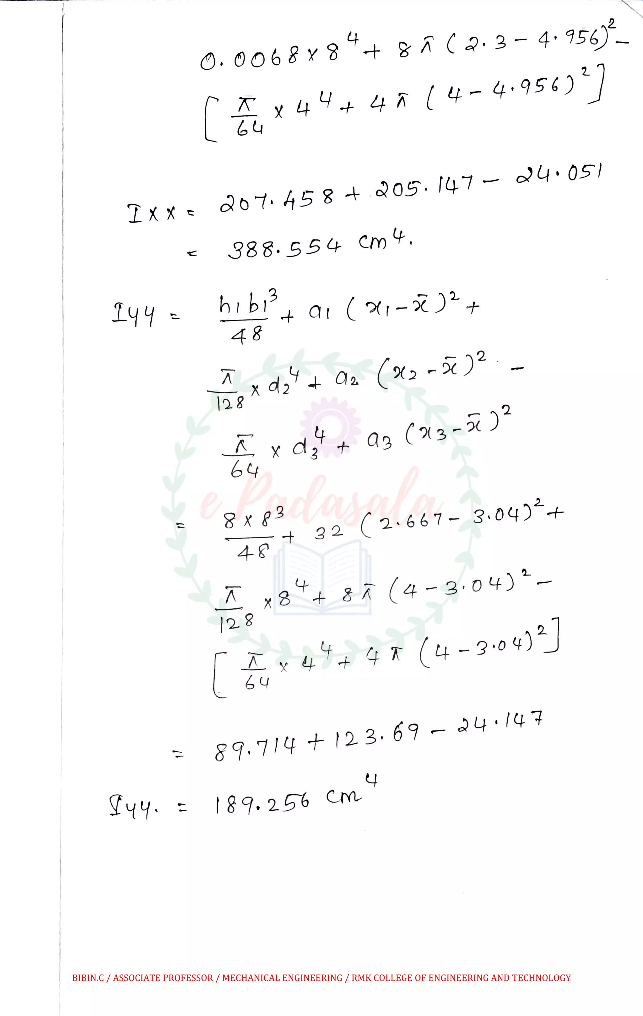 Mv 305 engineering mechanics anna university april may 2005 - solved university question paper ...