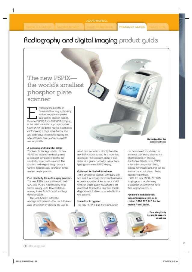 The NEW PSPIX - the world's smallest phosphor plate scanner