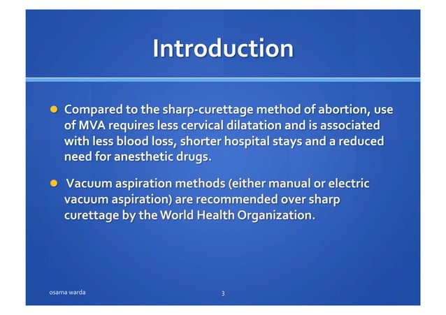 MANUAL VACUUM ASPIRATION | PPT