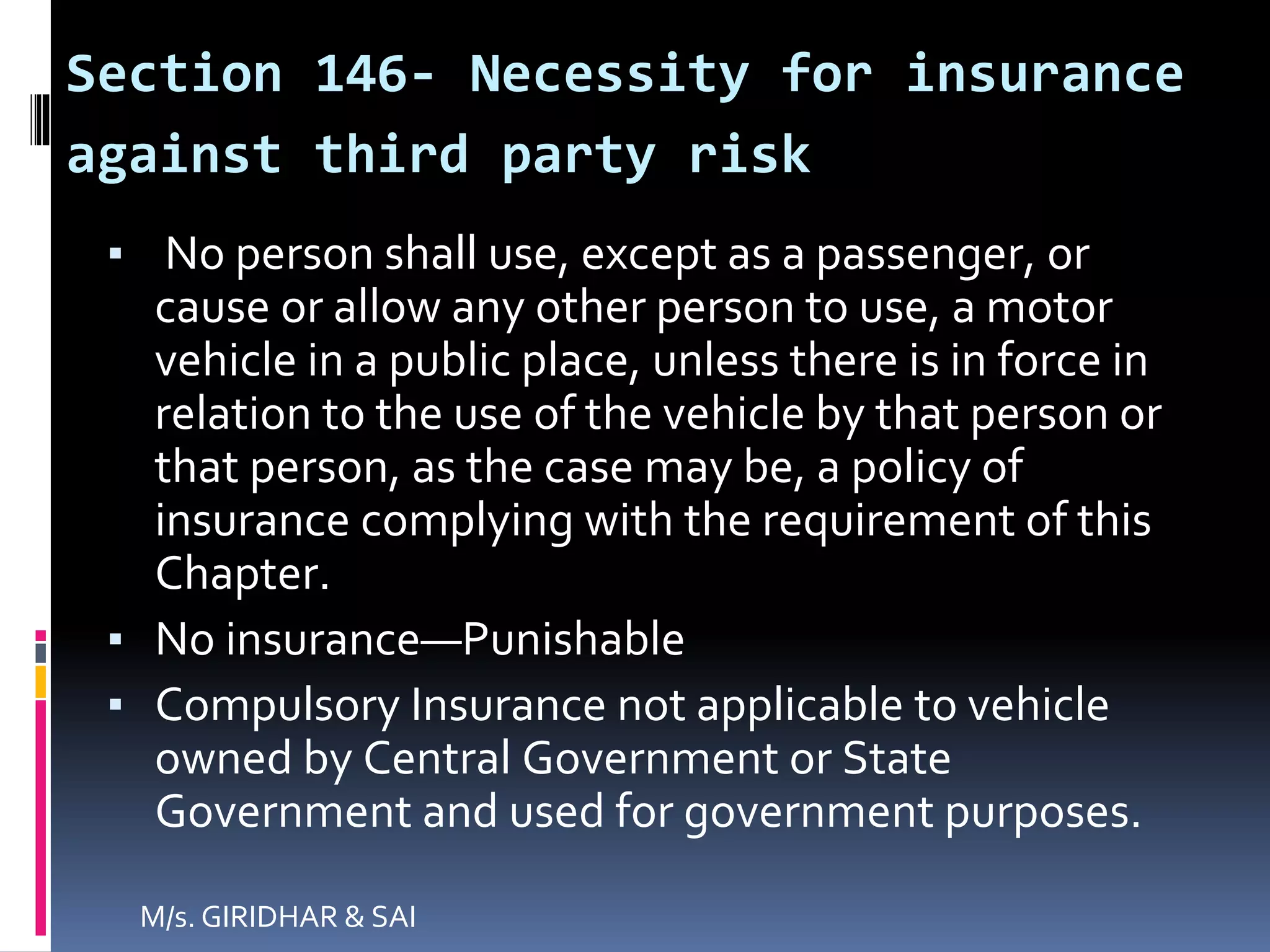 Motor Vehicles Act, 1988 | PPT