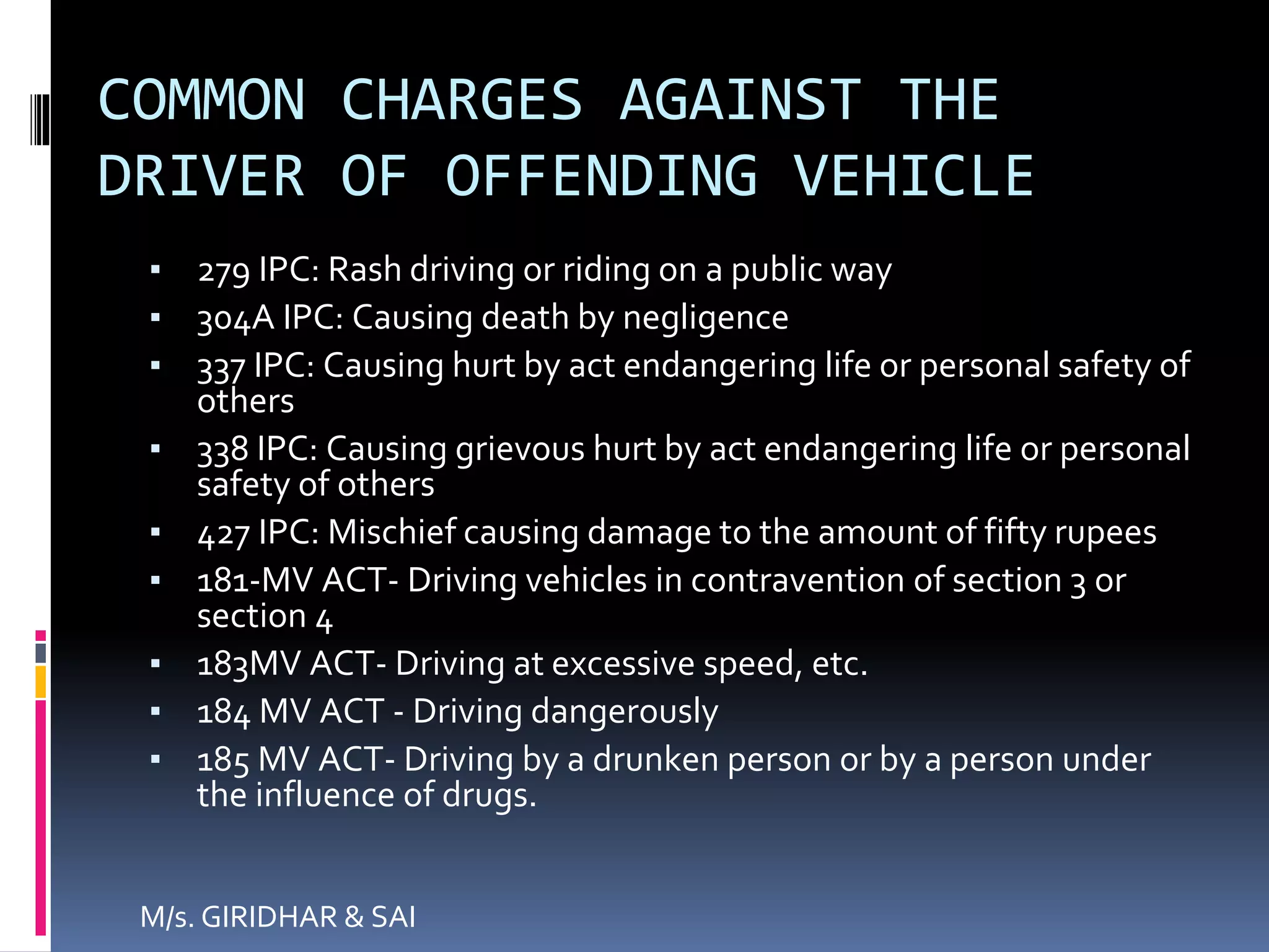 Motor Vehicles Act, 1988 | PPT
