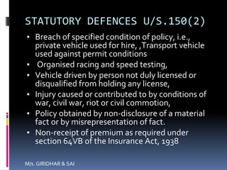 Motor Vehicles Act, 1988 | PPT