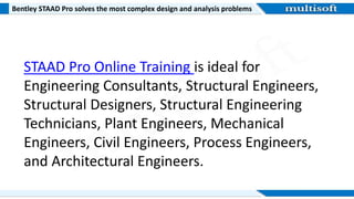 Staad Pro Online Training | PPTX