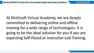 Staad Pro Online Training | PPTX