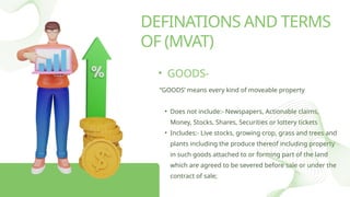 Maharashtra Value Added Tax (MVAT) Overview | PPTX
