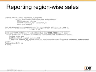 Materialized views in PostgreSQL | PDF
