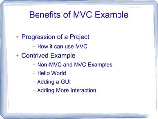 Why Use MVC? | ODP