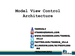 MVC Architecture | PPT