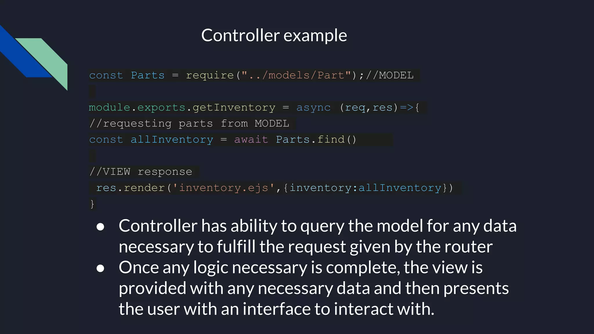 MVC.pptx | Databases | Computer Software and Applications