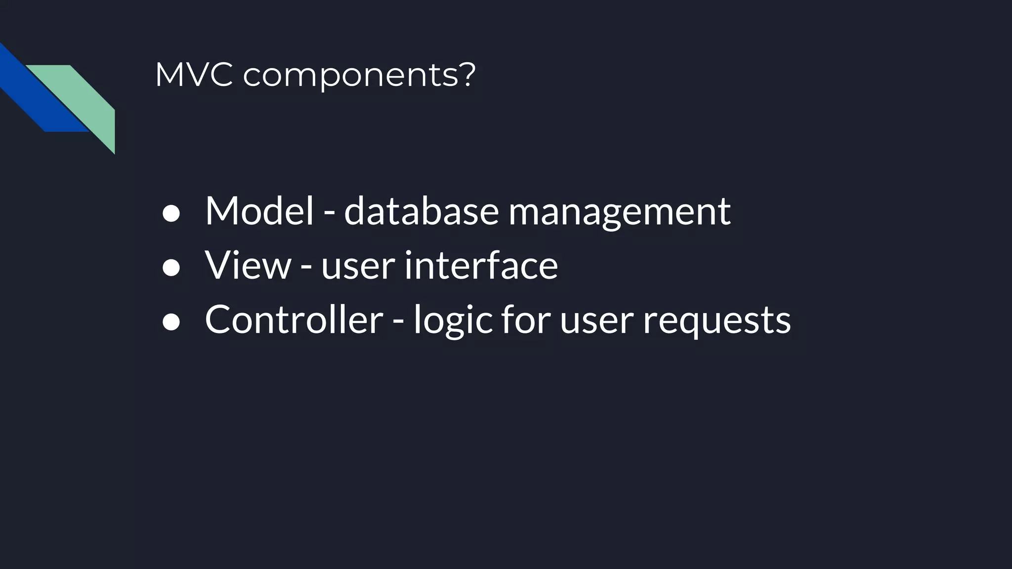 MVC.pptx | Databases | Computer Software and Applications