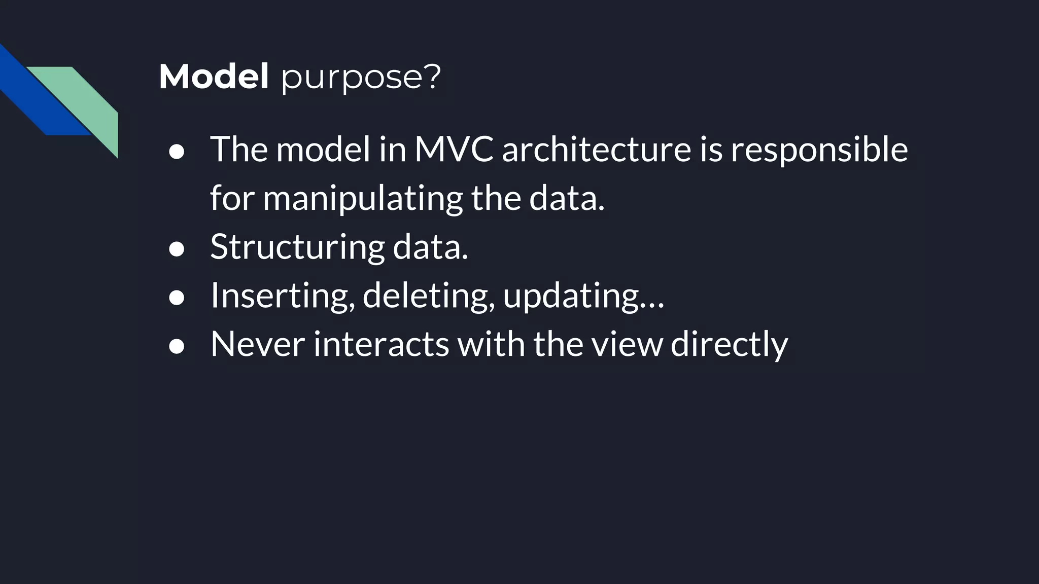 MVC.pptx | Databases | Computer Software and Applications