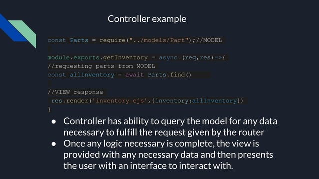 MVC.pptx | Databases | Computer Software and Applications