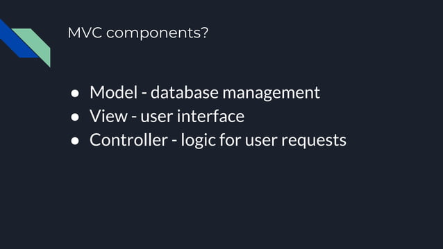 MVC.pptx | Databases | Computer Software and Applications