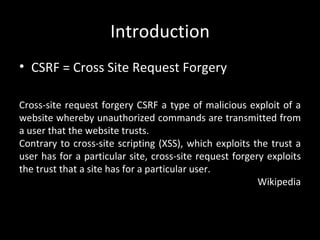 MVC CSRF Protection | PPT