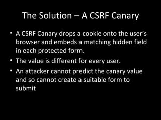 MVC CSRF Protection | PPT